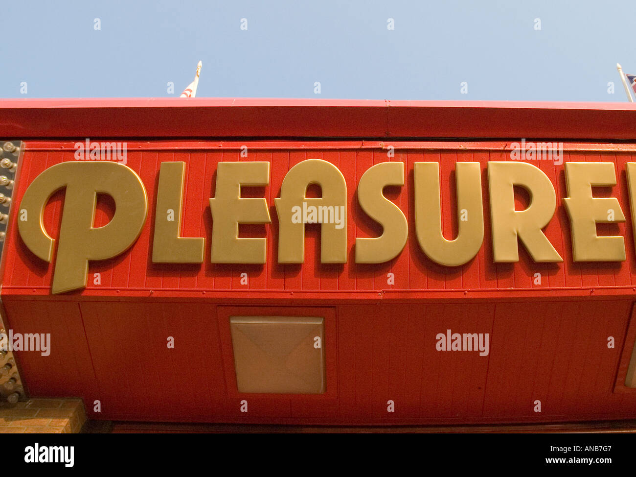 Pleasureland amusement arcade Whitby in early morning light Stock Photo ...