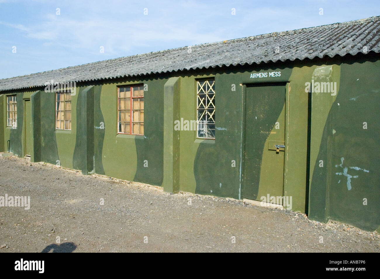 WW2 buildings inc Airmans mess at Twinwood airfield Bedfordshire Stock ...