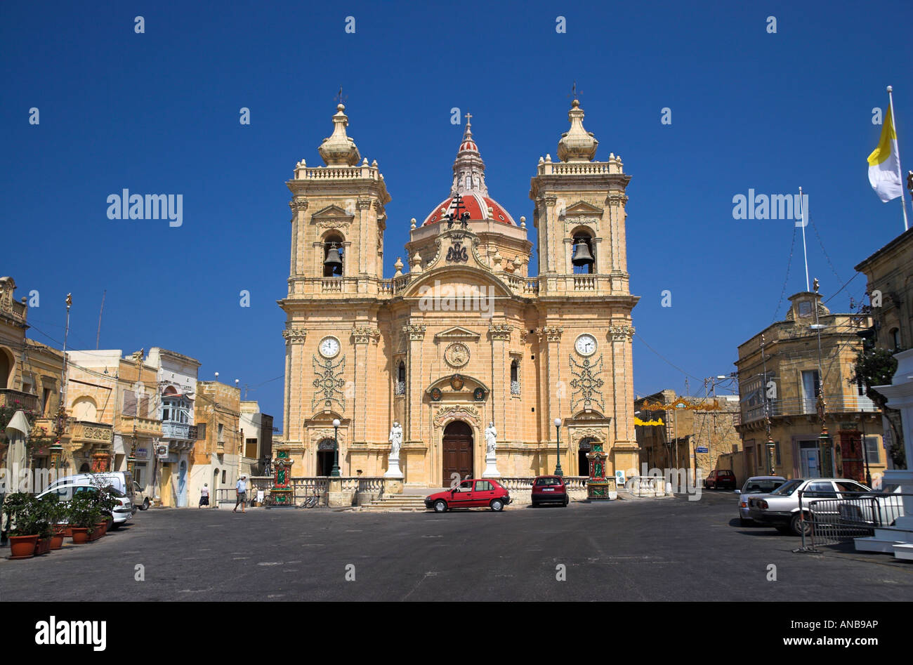 Europe, Malta, Gozo, Xaghra, The Basilica of the Nativity of Our Lady ...
