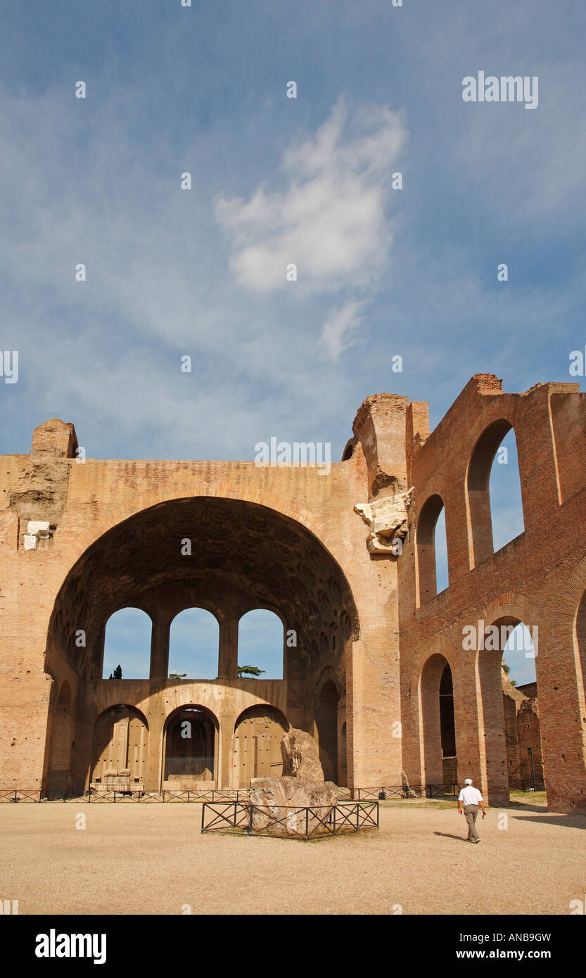 Basilica maxentius constantine basilica nova hi-res stock photography ...