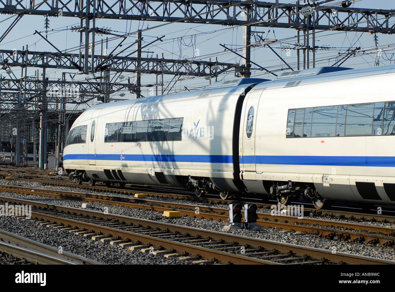 Ave Renfe. Spain railway. High speed train Stock Photo - Alamy