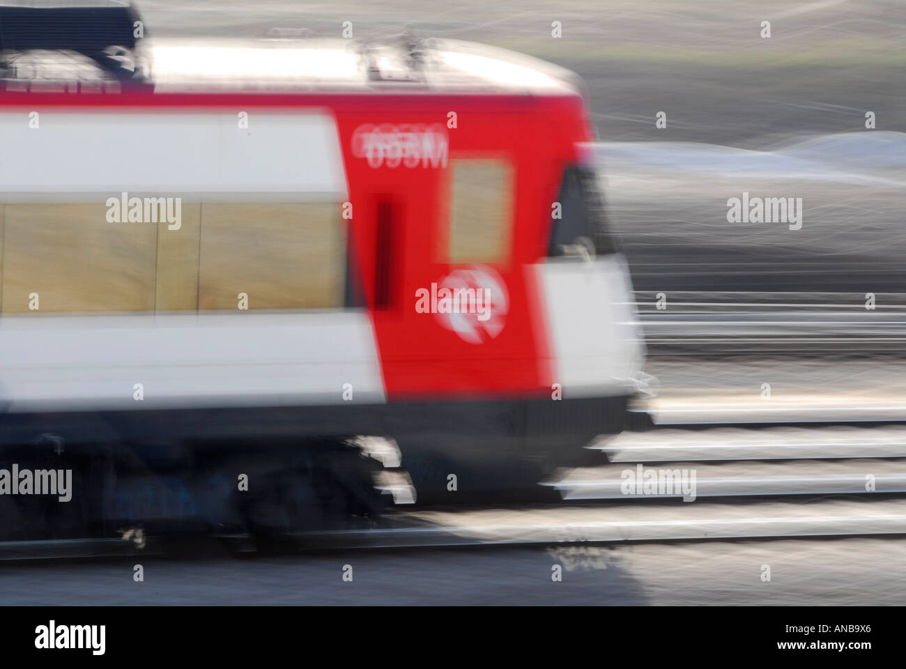 Commuter train electric units series Renfe, Spain, Europe. Suburban ...