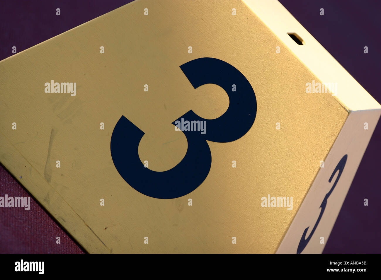 Lane number at an athletics track Stock Photo - Alamy