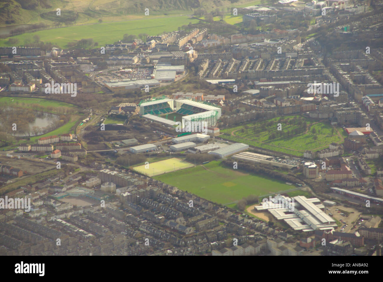 Aerial view of football stadium Stock Photo - Alamy
