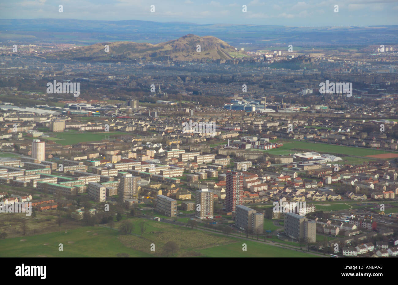 Edinburgh sky line Stock Photo - Alamy