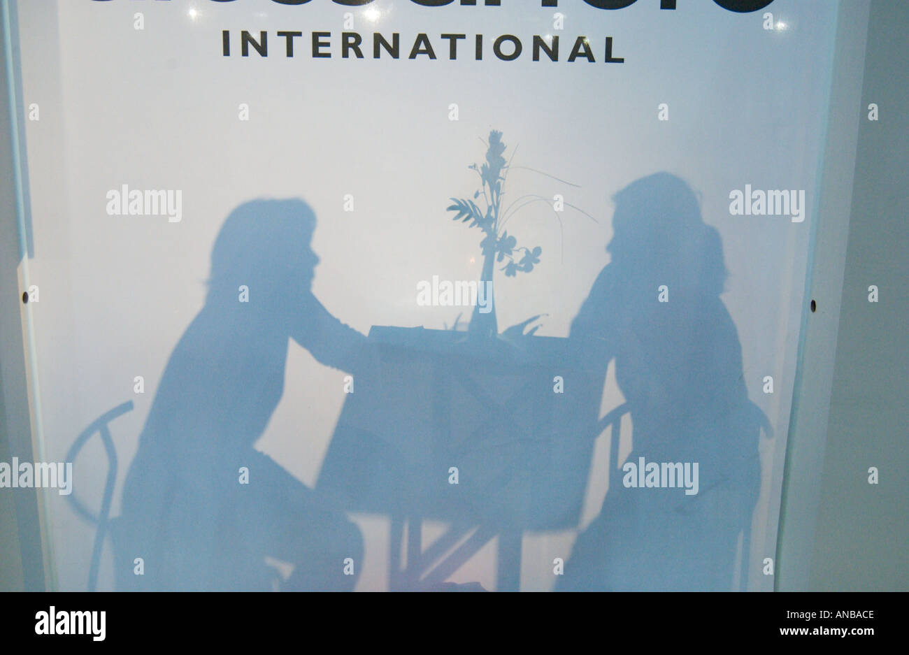 Silhouette two women talking hi-res stock photography and images - Alamy