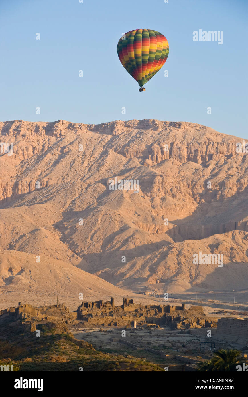 Hot air balloon trip over the Valley of the Kings Stock Photo - Alamy