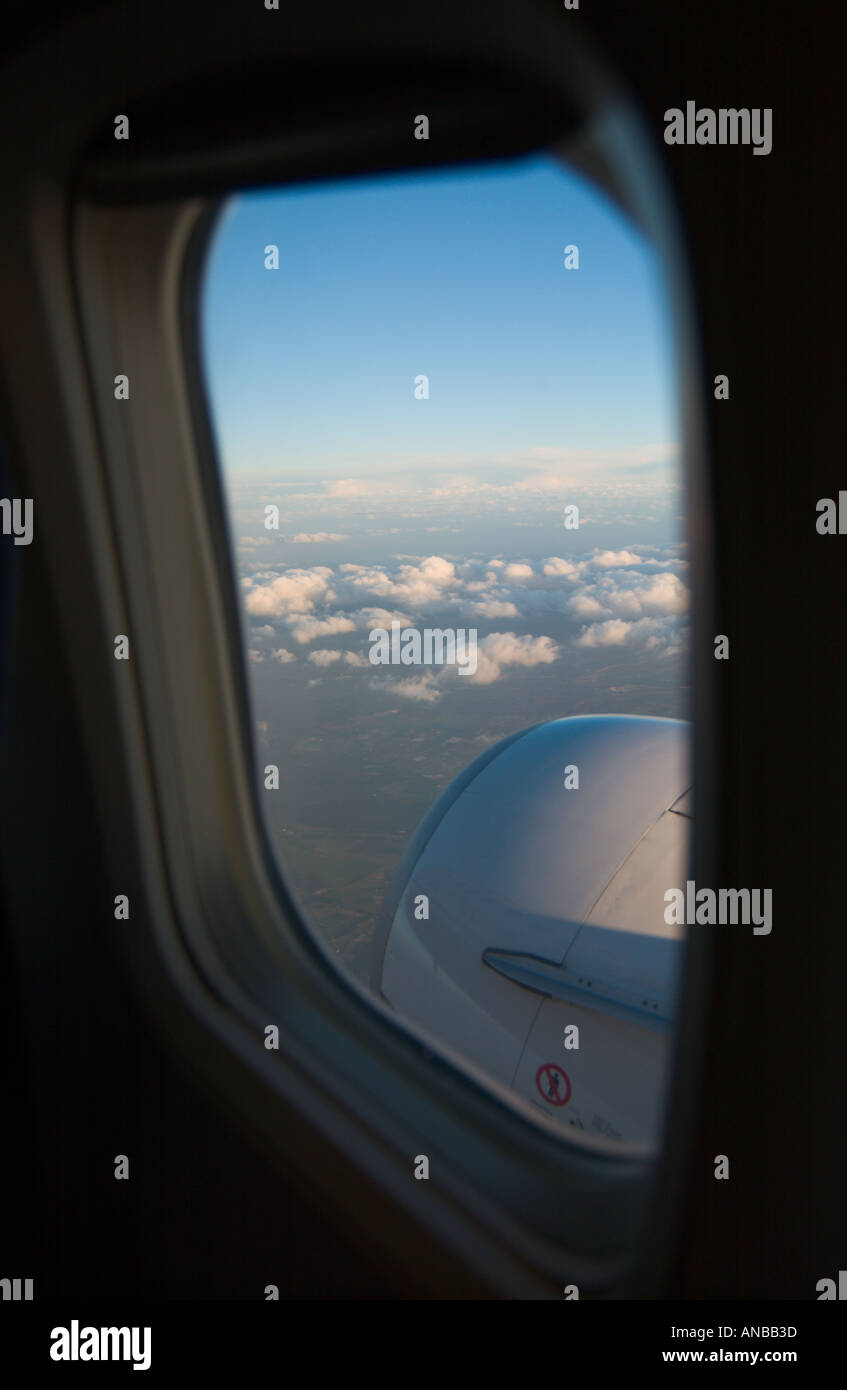 view out of the window of an airplane Stock Photo - Alamy