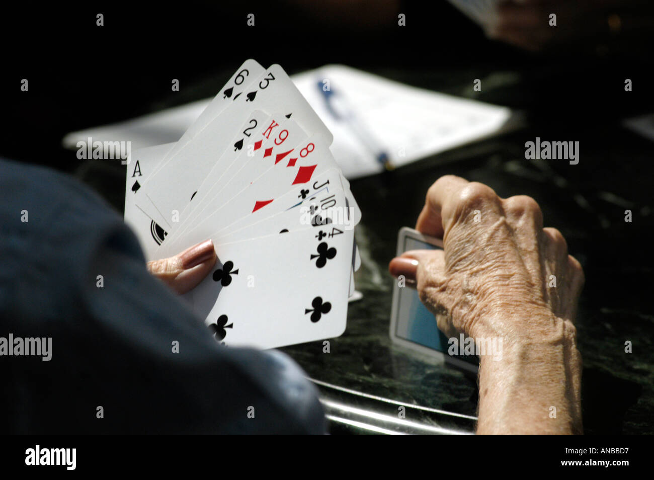 Women playing bridge hi-res stock photography and images - Alamy