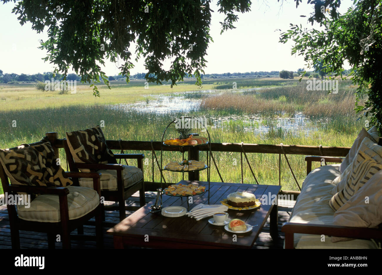 Safari lodge okavango delta hi-res stock photography and images - Alamy