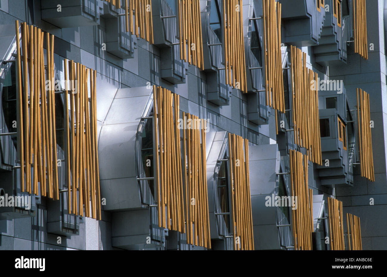 The unique windows of the MSPs offices in the new Scottish Parliament ...