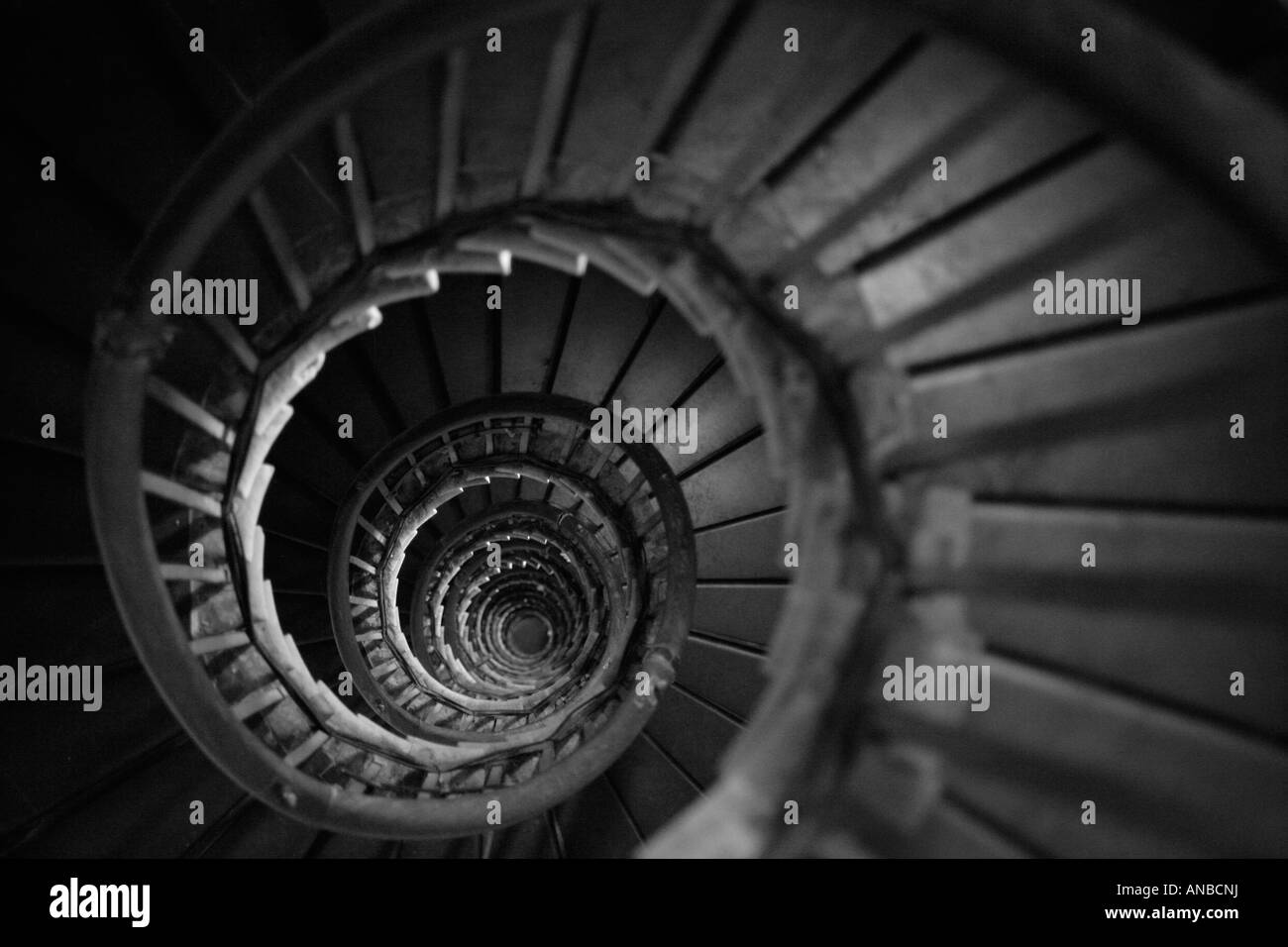 London monument spiral staircase Black and White Stock Photos & Images ...