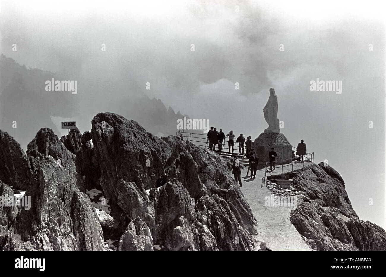 A statue of the Virgin Mary in the Andes of Venezuela Stock Photo - Alamy