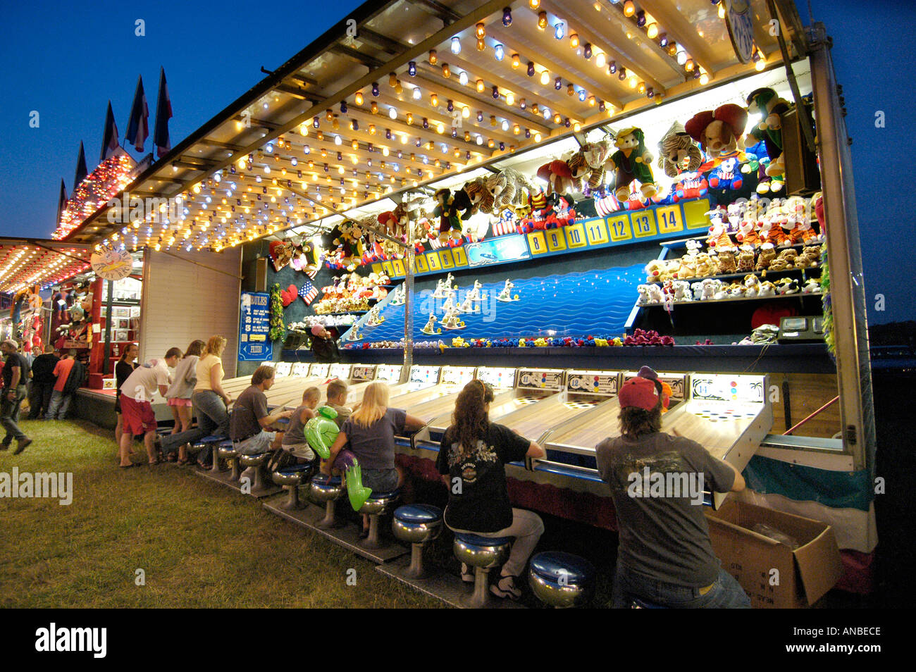 Carnival Festival Activities at Night Stock Photo - Alamy