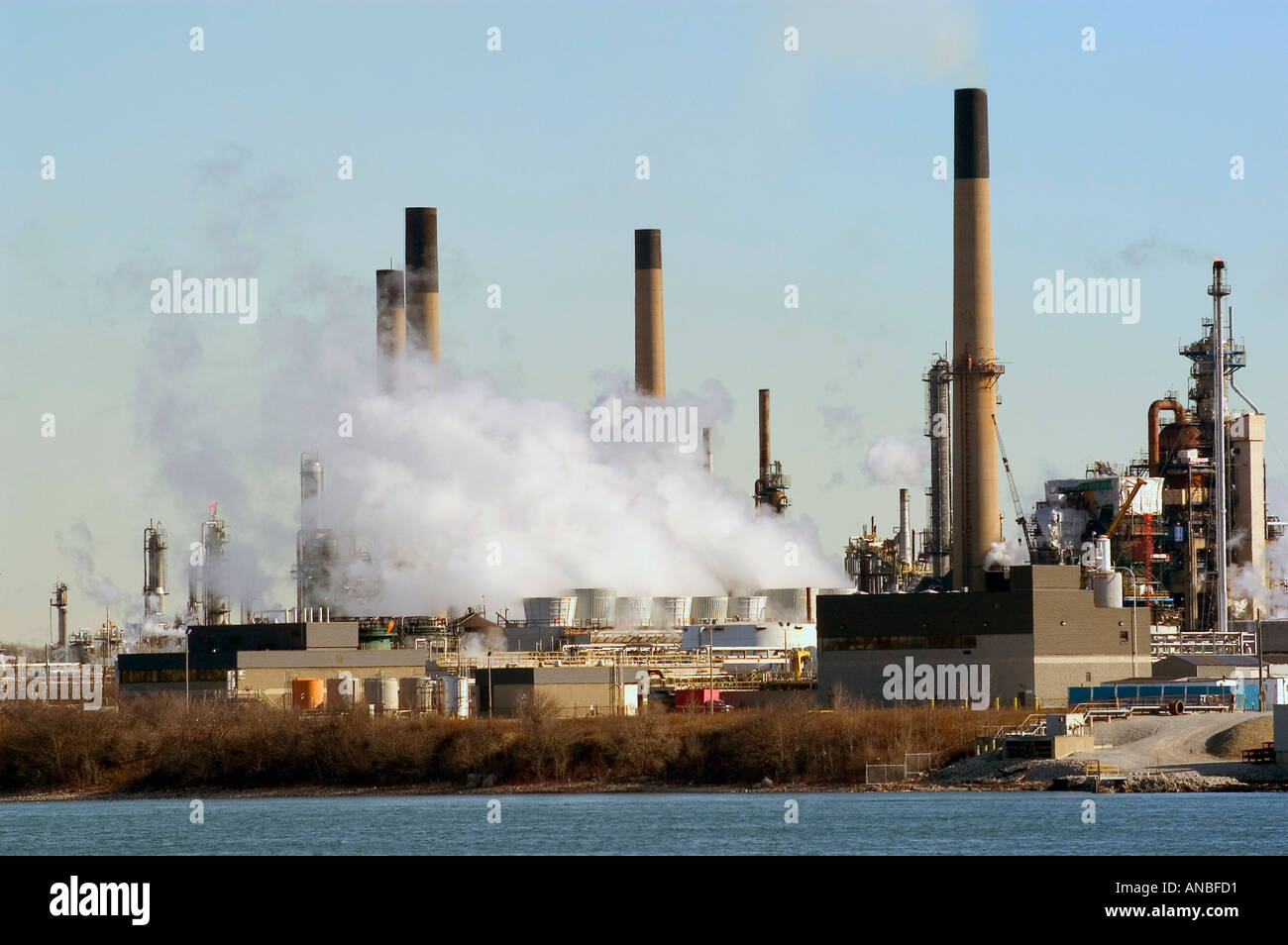 Serious air pollution from the chemical valley in sarnia ontario canada ...