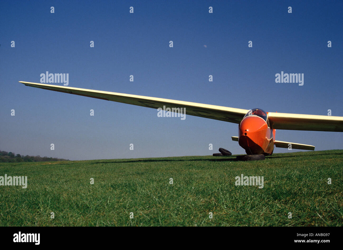 Glider at Challock Kent England UK Stock Photo - Alamy