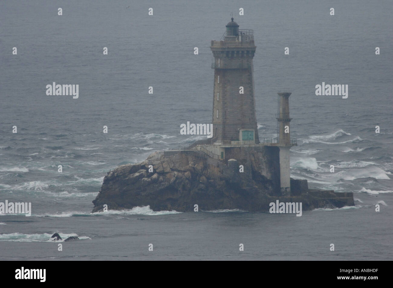 Pointe du Raz lighthouse La Vieille Finistere Brittany France Stock ...