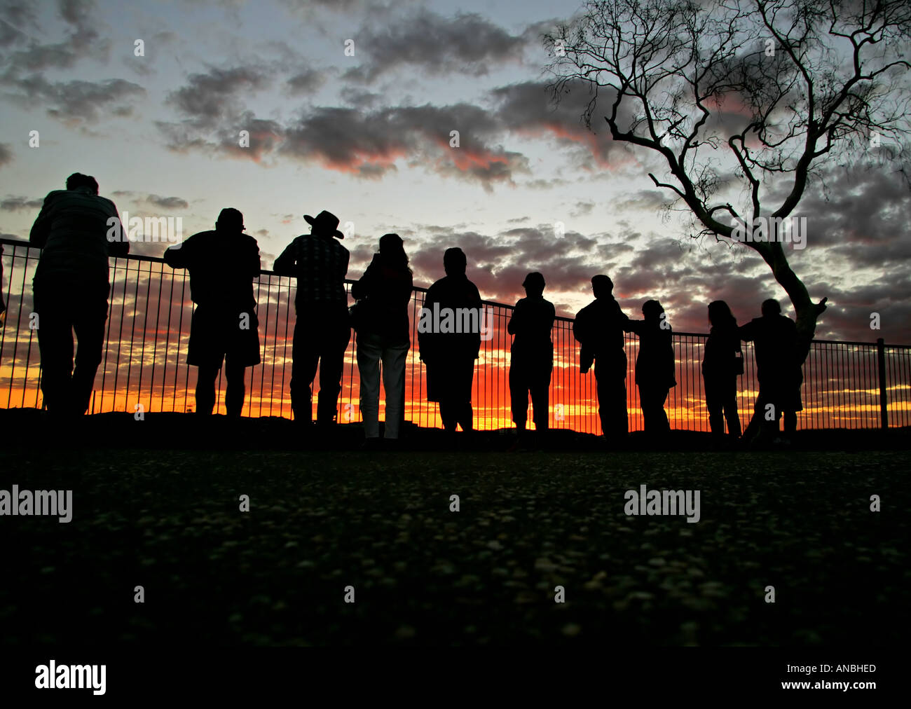 View from mt isa lookout silhouette hi-res stock photography and images ...