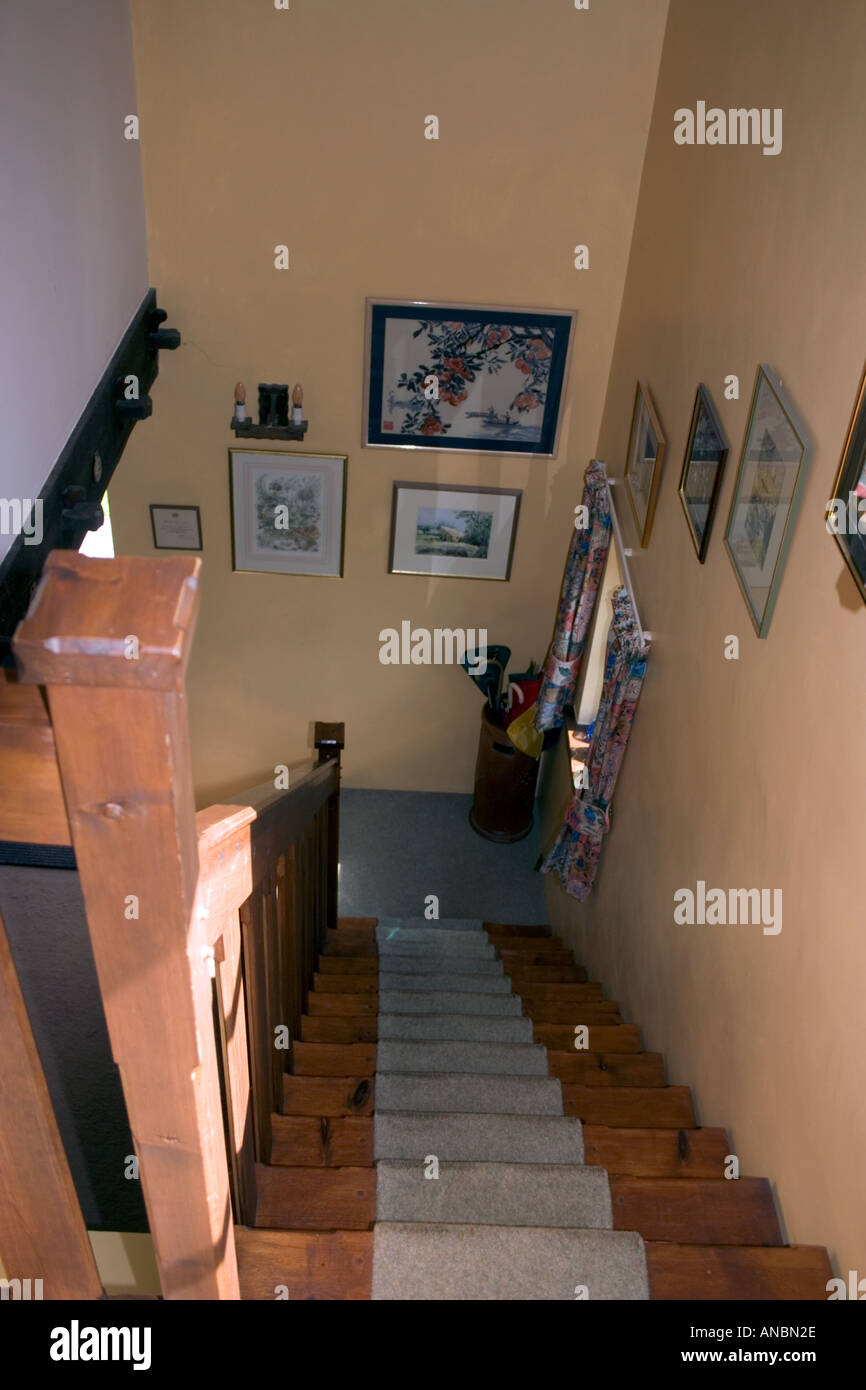 Stairs looking down Stock Photo - Alamy