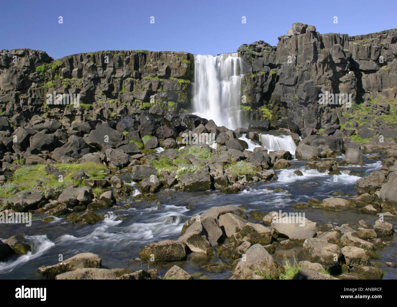 Oxarafoss falls hi-res stock photography and images - Alamy