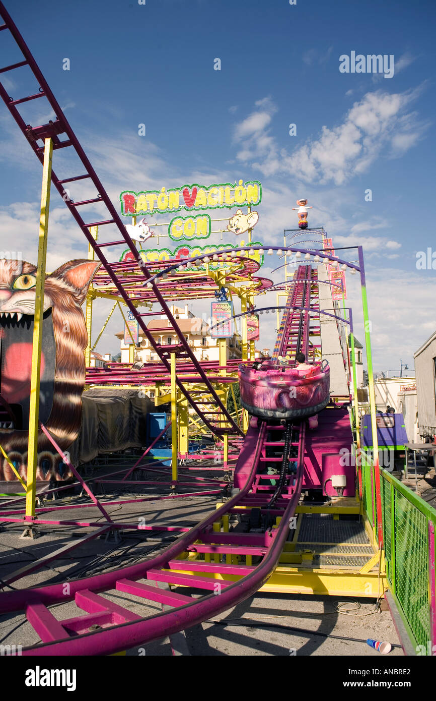 Cat mouse tom and gerry fairground ride fiesta feria fair hi-res stock ...