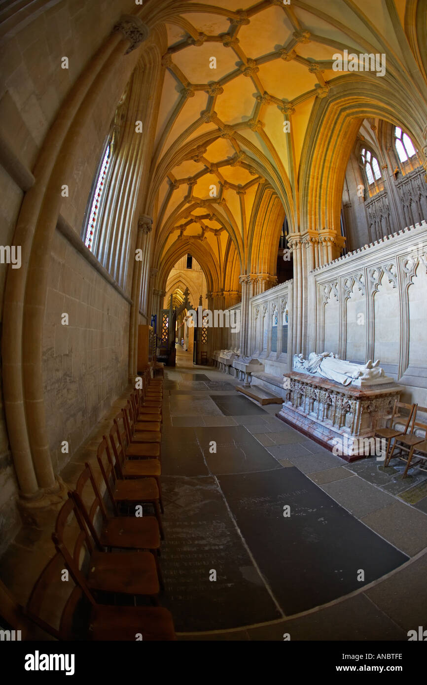 Interior of Wells Cathedral, Somerset, England, UK Stock Photo - Alamy