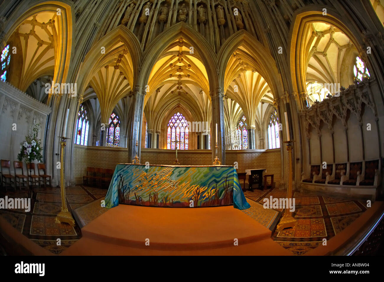 Interior of Wells Cathedral Somerset, England, UK Stock Photo - Alamy