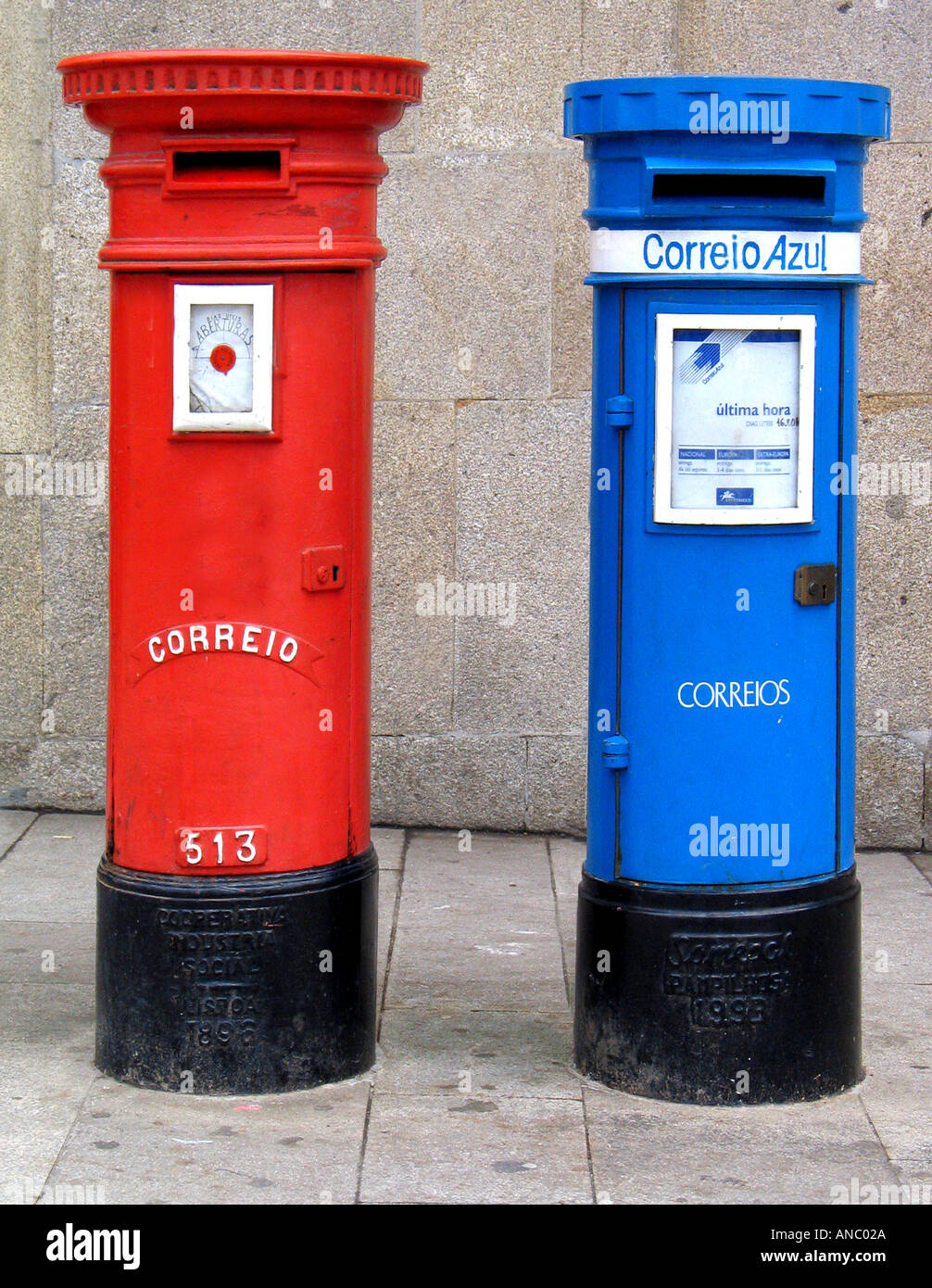 Post Boxes Ponte de Lima North Portugal Stock Photo - Alamy