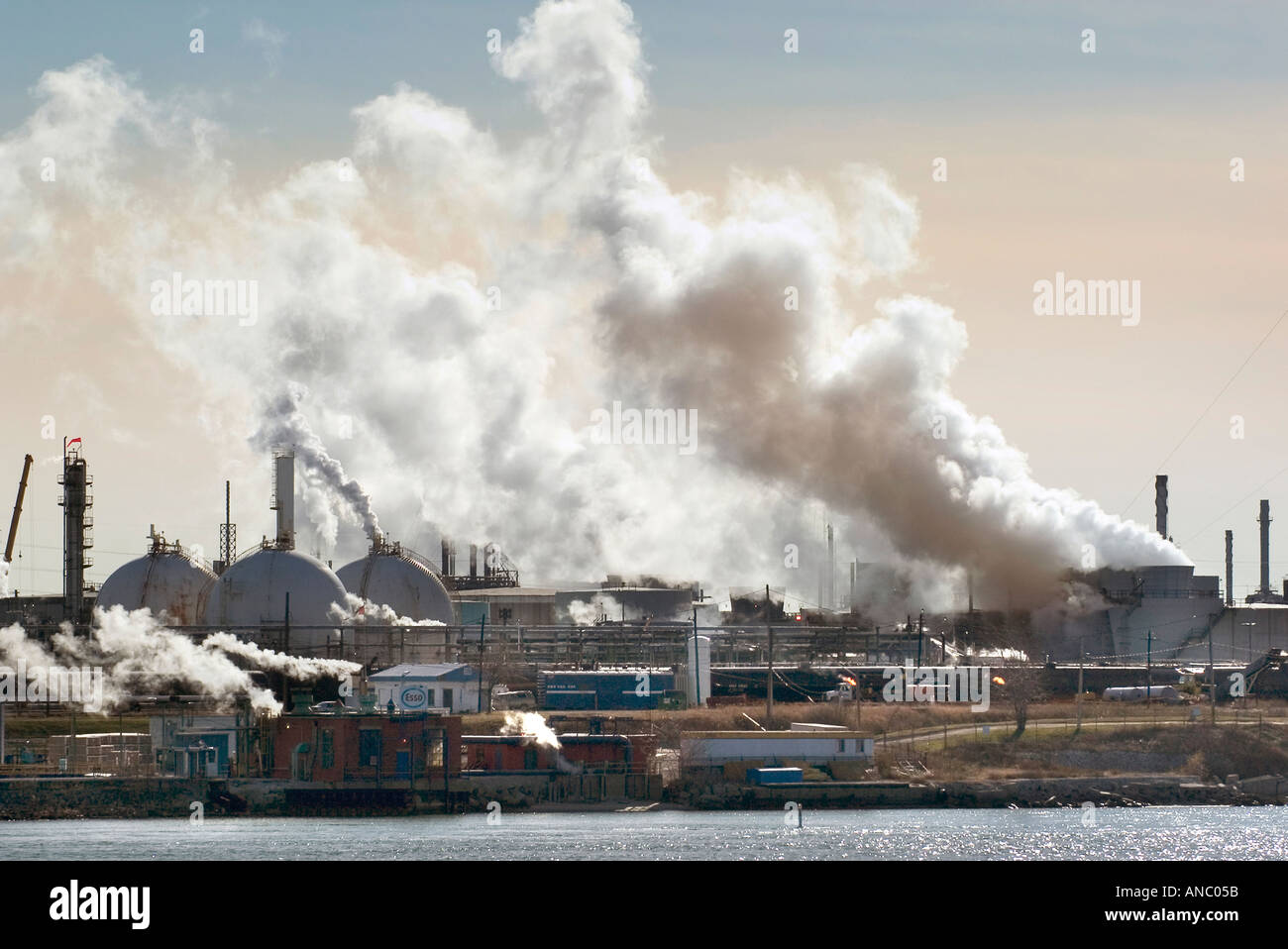 Serious air pollution from the chemical valley in sarnia ontario canada ...