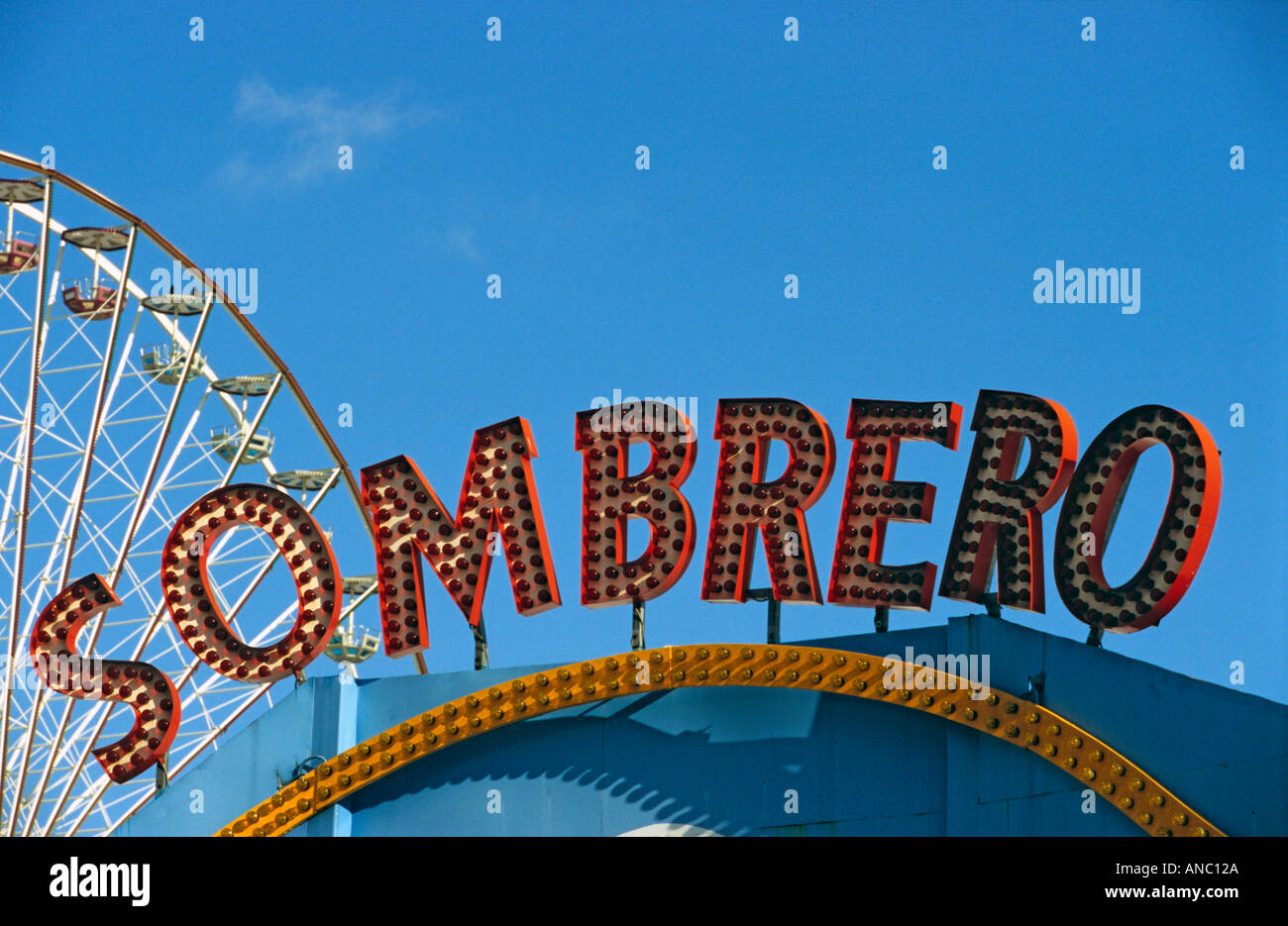 Sombrero sign in Prater Park Vienna Austria Stock Photo - Alamy