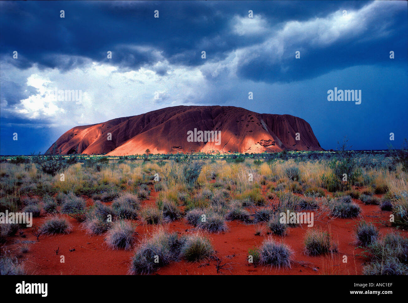 Uluru Ayers Rock important Aboriginal sacred site Central Australia ...