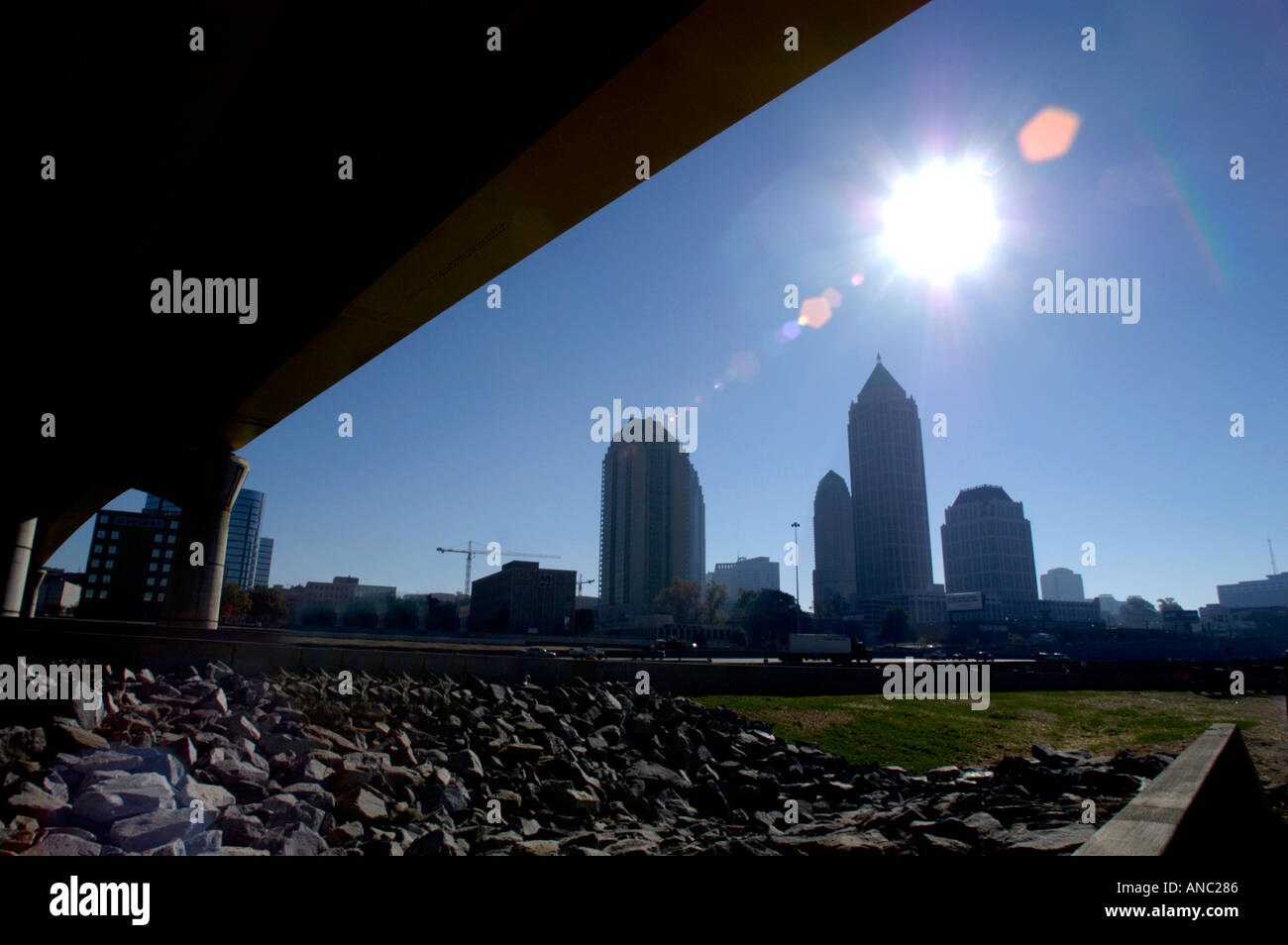 Mid Town Atlanta Georgia USA high rise multi use building under ...