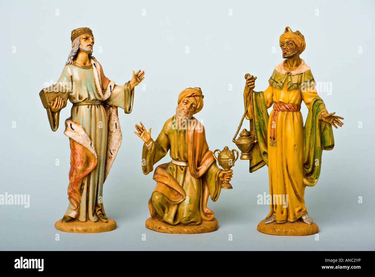 The Three Kings Figures included in a small Christmas Neapolitan ...