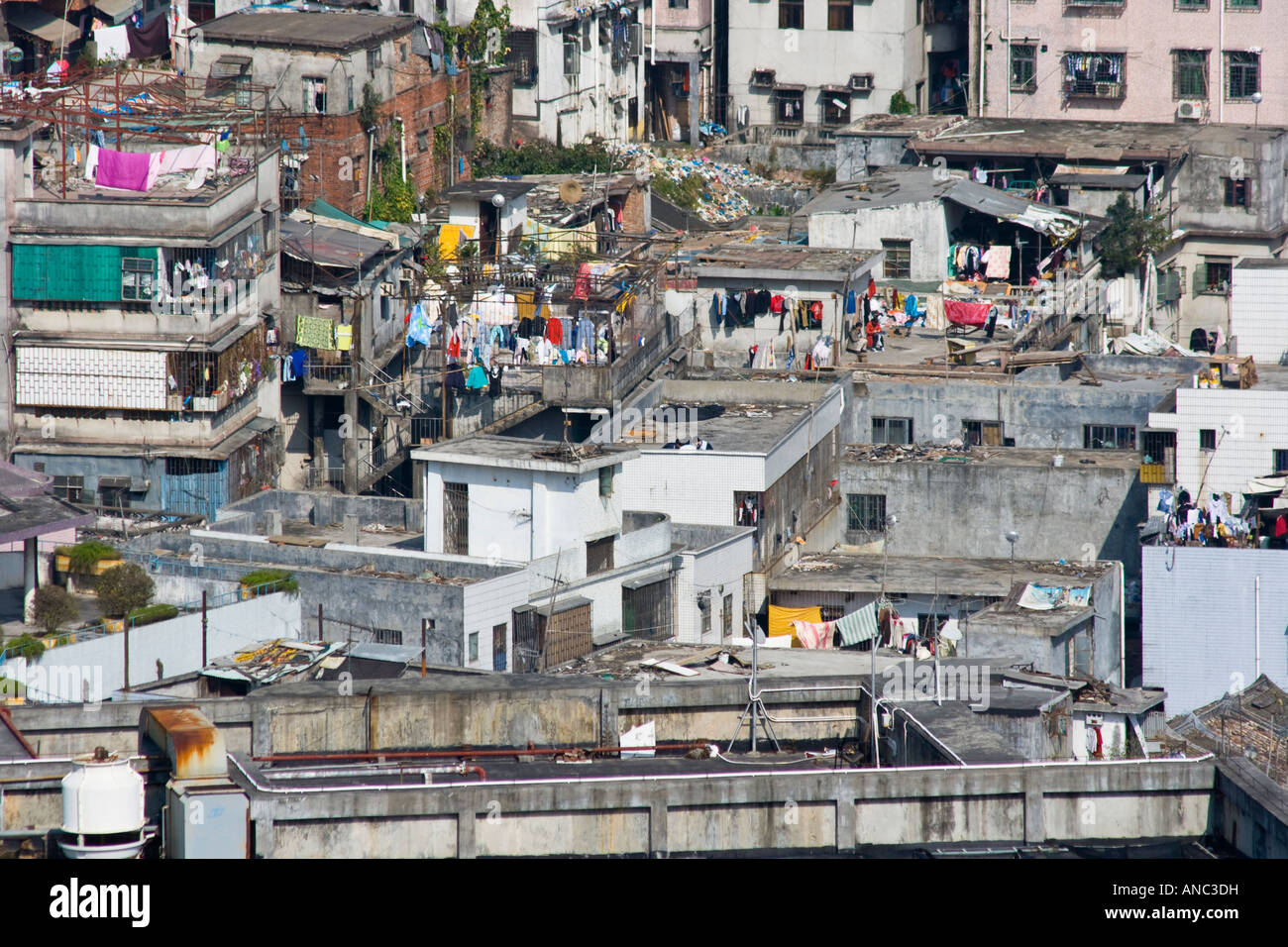 Rooftop View of a Neighborhood in Shenzhen China Stock Photo - Alamy