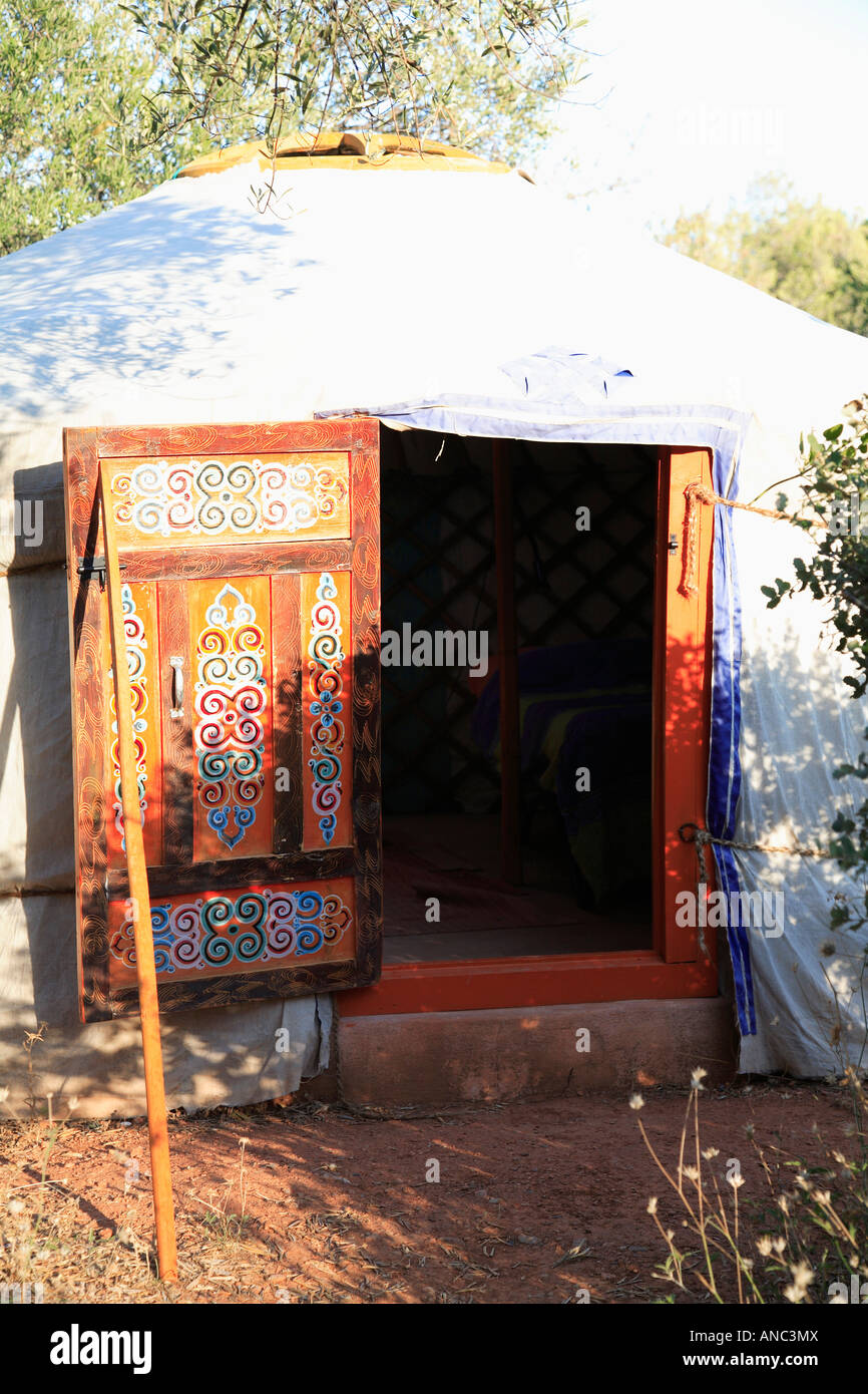Traditional wooden doors mongolian hi-res stock photography and images ...