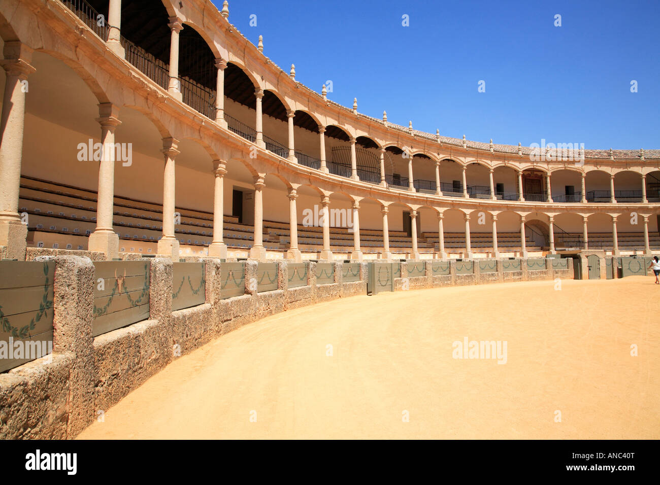 Spains oldest bullring at Ronda Andalucia Stock Photo - Alamy