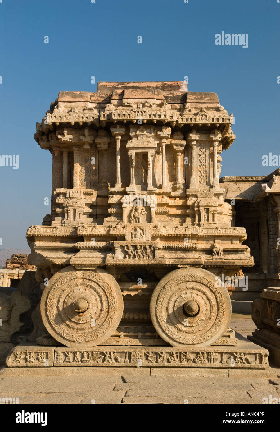Stone chariot Vitthala Temple Hampi Karnataka India Stock Photo - Alamy