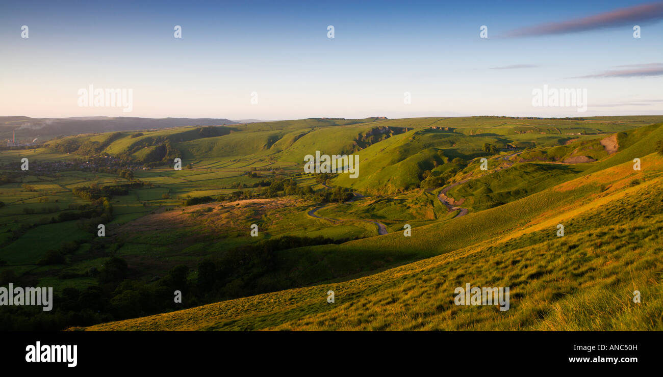 Sunrise In The Hope Valley With Castleton In The Distance As Seen From ...