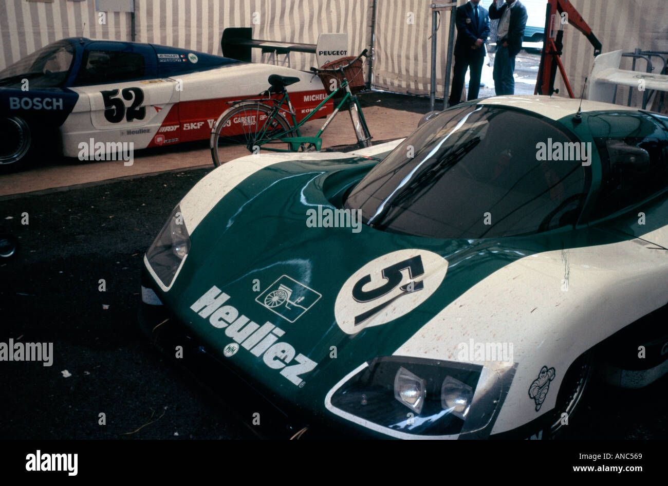 French motor racing team WM Peugeot pits Le Mans Stock Photo - Alamy