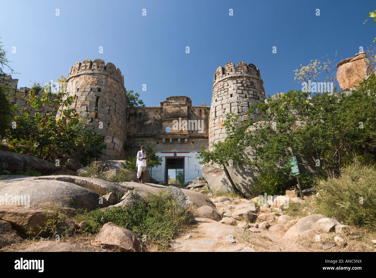 Anegundi Fort Hampi Karnataka India Stock Photo - Alamy