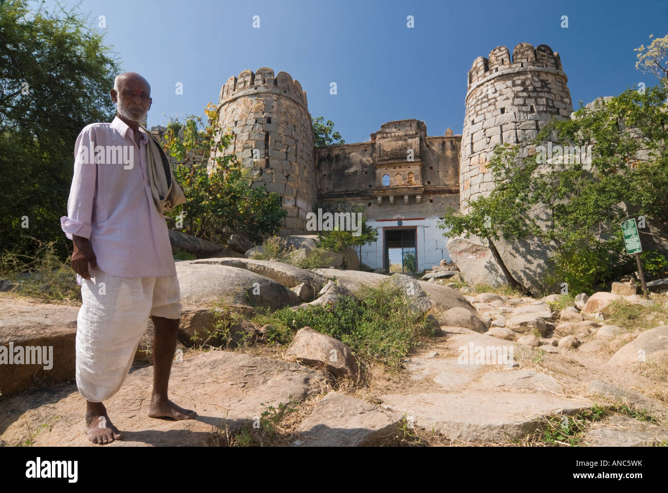 Anegundi Fort Hampi Karnataka India Stock Photo - Alamy