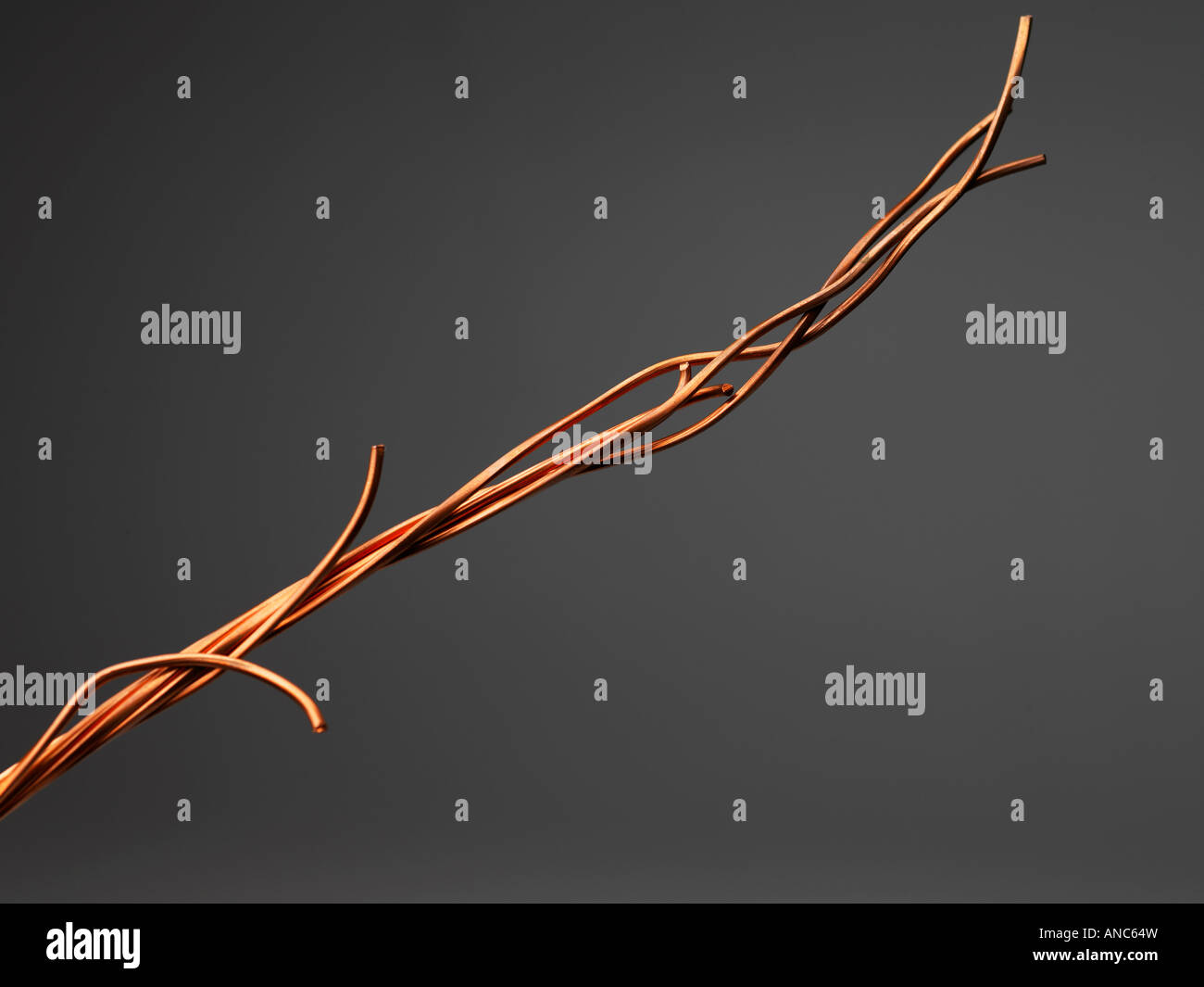 line wire, copper, iron, interlacement of threads, plait, plaiting ...