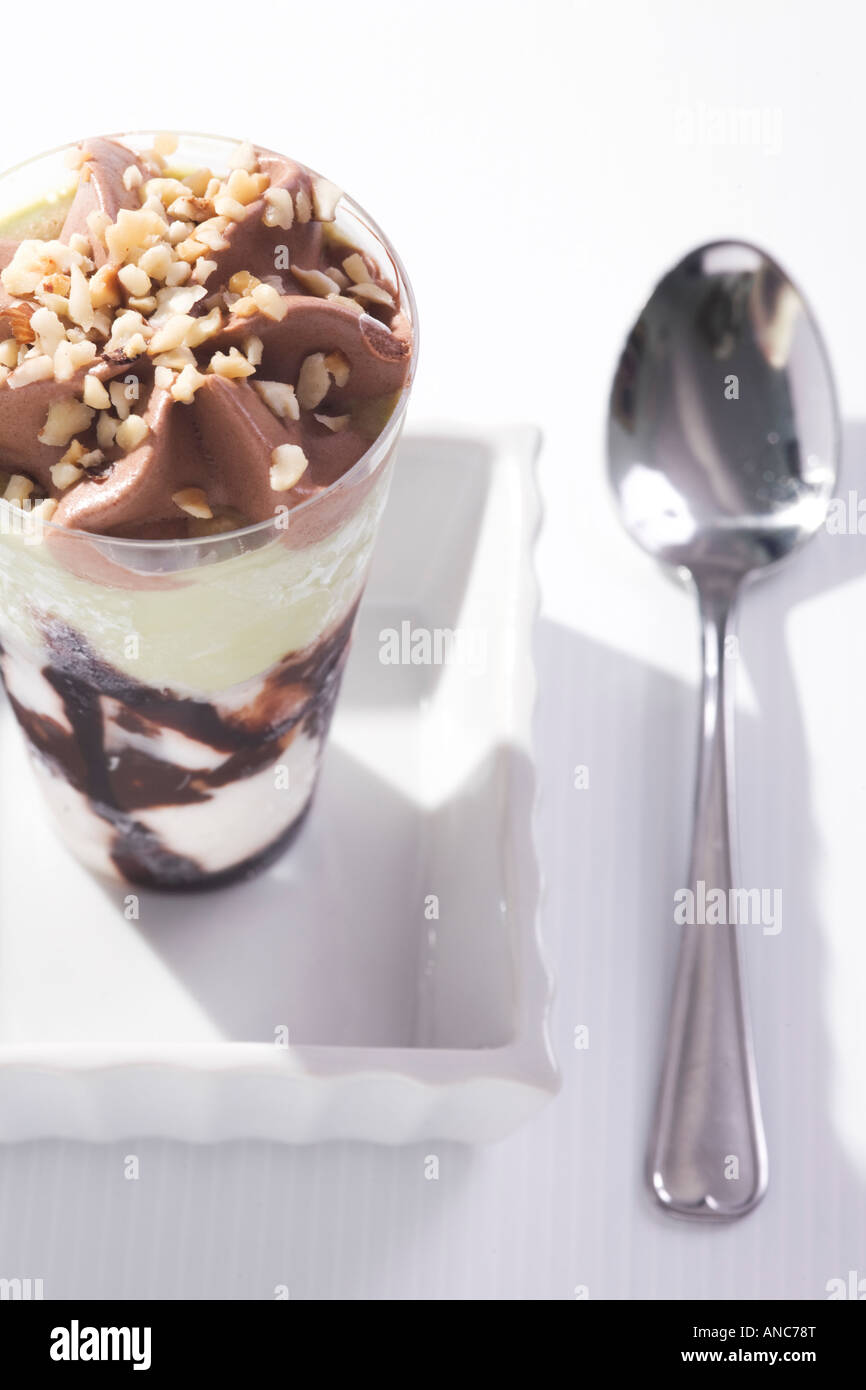 Delicious ice cream semifreddo Stock Photo - Alamy