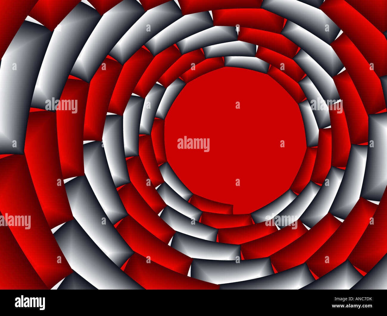 Abstract fractal image resembling a layered target frame Stock Photo ...