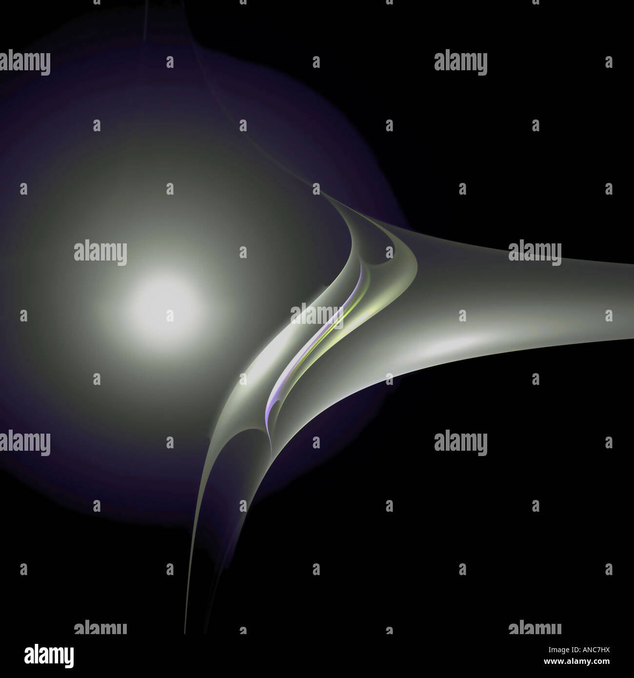 Abstact fractal image resembling a moon wave Stock Photo - Alamy