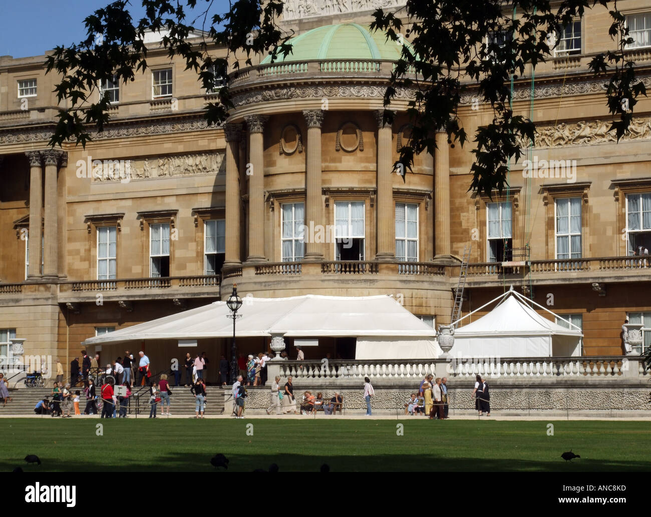 Buckingham Palace the West Front seen from the gardens. London England ...