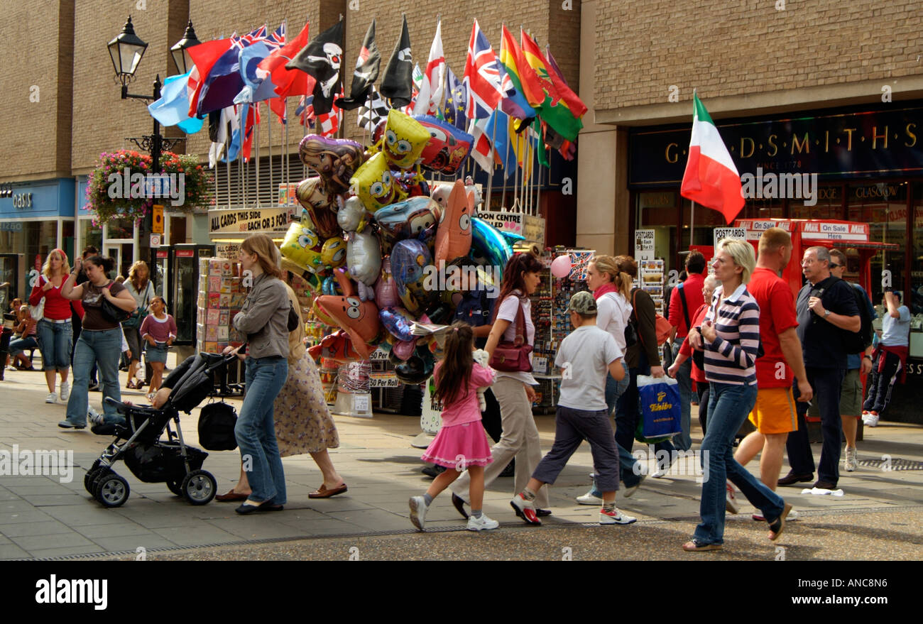 Shop selling english flags hi-res stock photography and images - Alamy