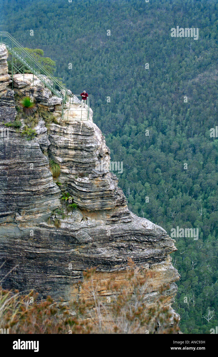 High viewpoint, Perrys Lookdown, Pulpit Rock, Blue Mountains National ...