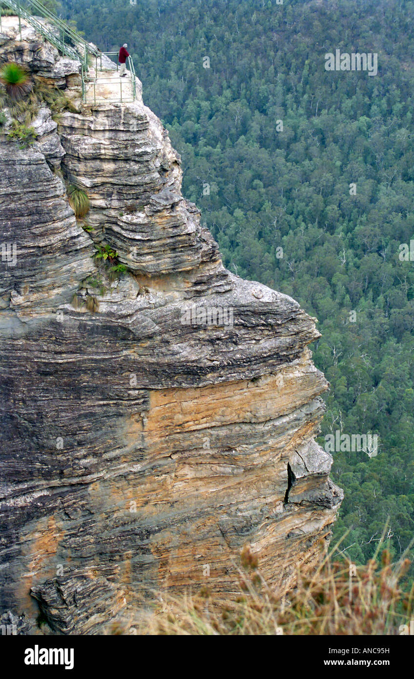 High viewpoint, Perrys Lookdown, Pulpit Rock, Blue Mountains National ...