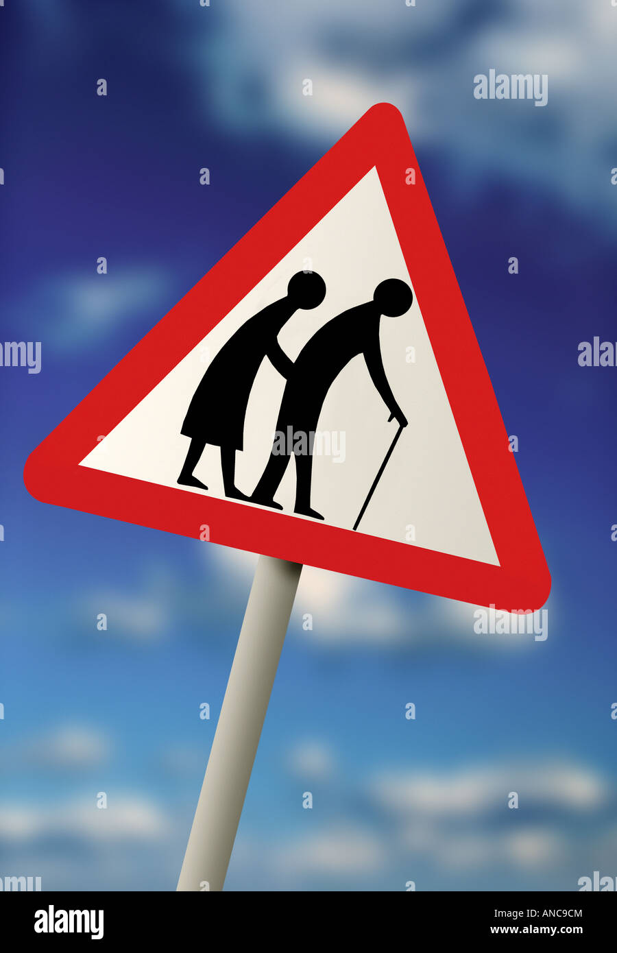 Elderly People Road Sign Stock Photos & Elderly People Road Sign Stock ...